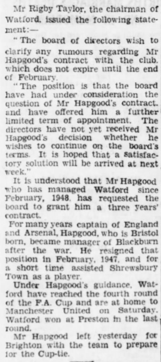 Eddie Hapgood | OLD WATFORD